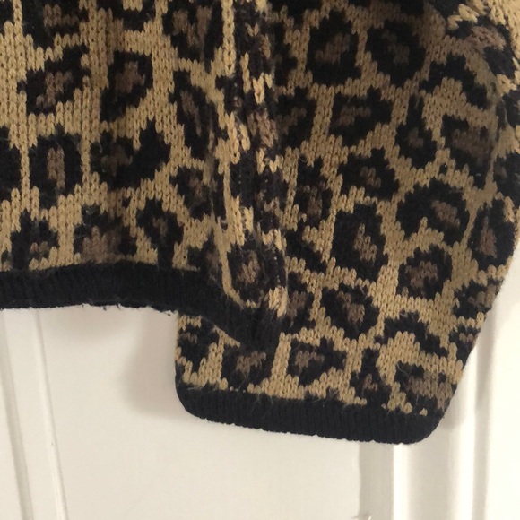 Vintage | Sweaters | Vintage Leopard Print Cardigan | Poshmark